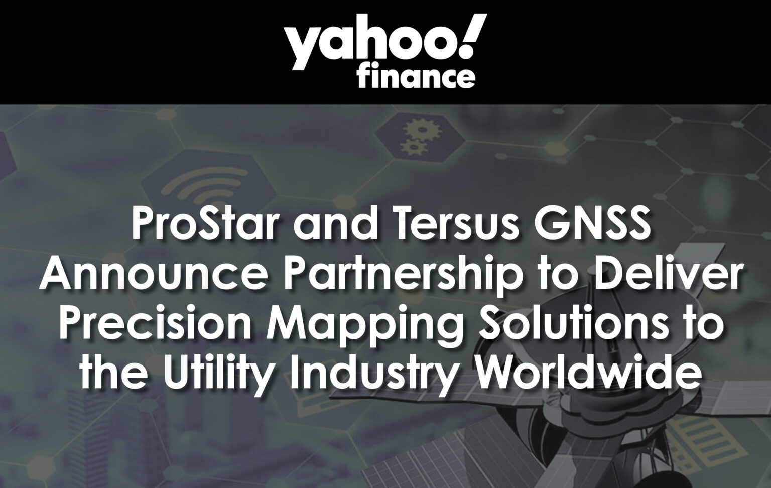 ProStar and Tersus GNSS Announce Partnership to Deliver Precision Mapping Solutions to the ...